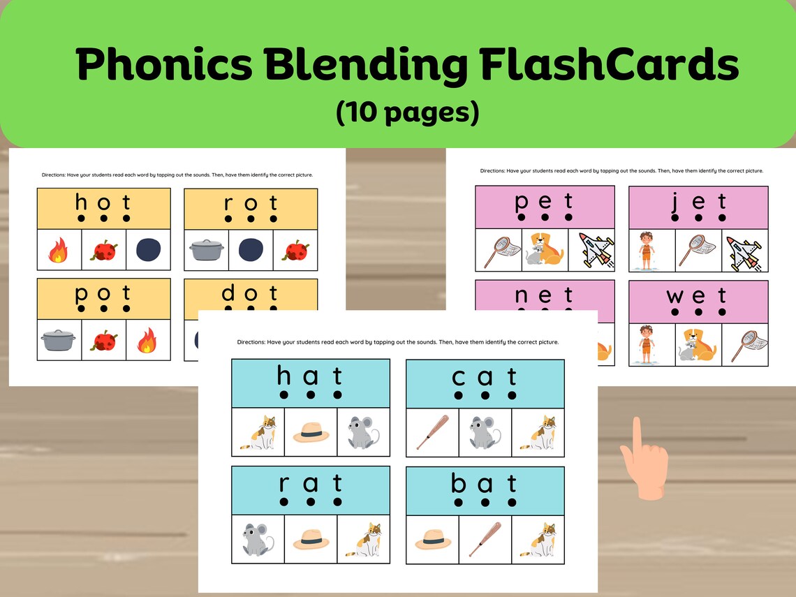 CVC Words Flash Cards Printable, CVC Words With Sound Buttons,learn to ...