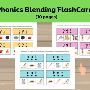 CVC Words Flash Cards Printable, CVC Words With Sound Buttons,learn to ...