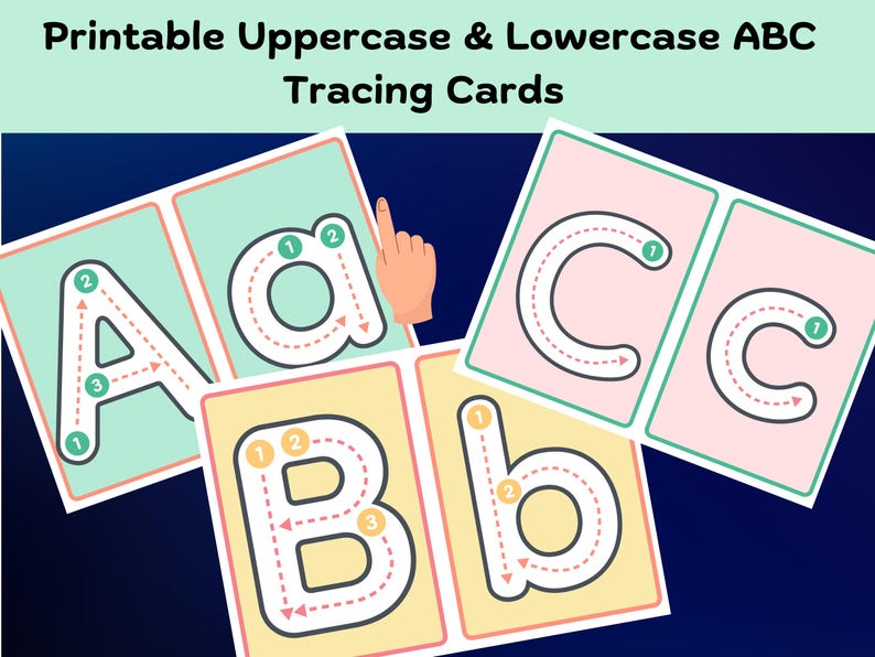 Large Alphabet Tracing Practice Sheets for Kids | Daily Letter ...