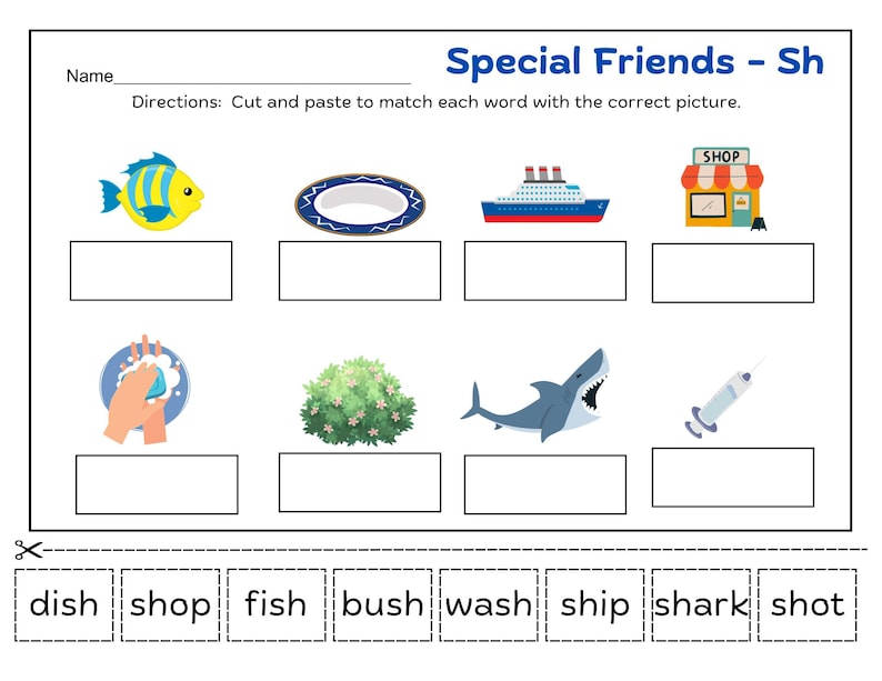 Phonics Digraphs, Special Friends Digraphs, Phonics Workbook, Kids ...