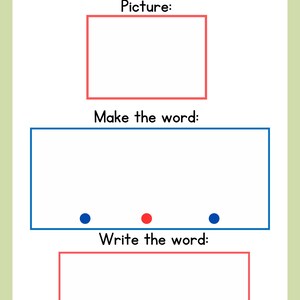 Phonics CVC Word Writing Activity - Early Literacy Learning Tool for ...
