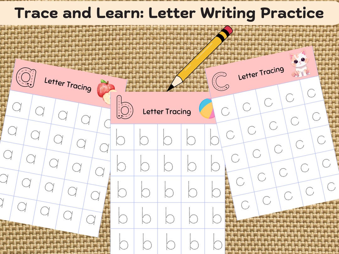 Phonics Lowercase Alphabet Tracing Sheets Kids Educational Tracing ...