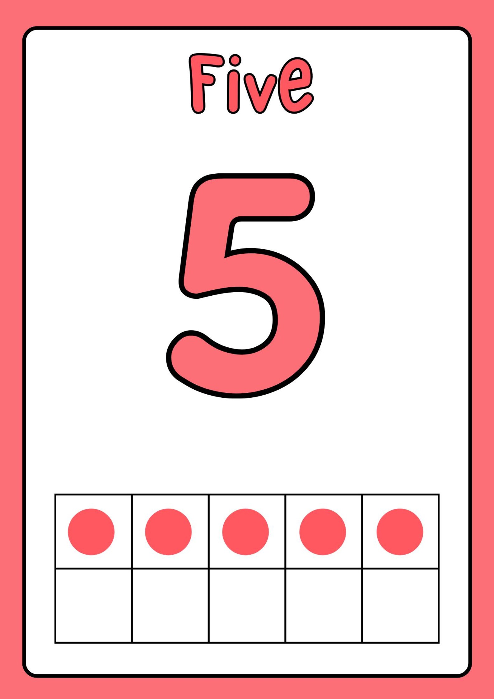 0–20 Ten Frame Number Cards | Printable Counting & Math Flashcards ...