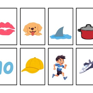 Word Matching Game Phonics Flashcards Learning to Read Homeschool ...