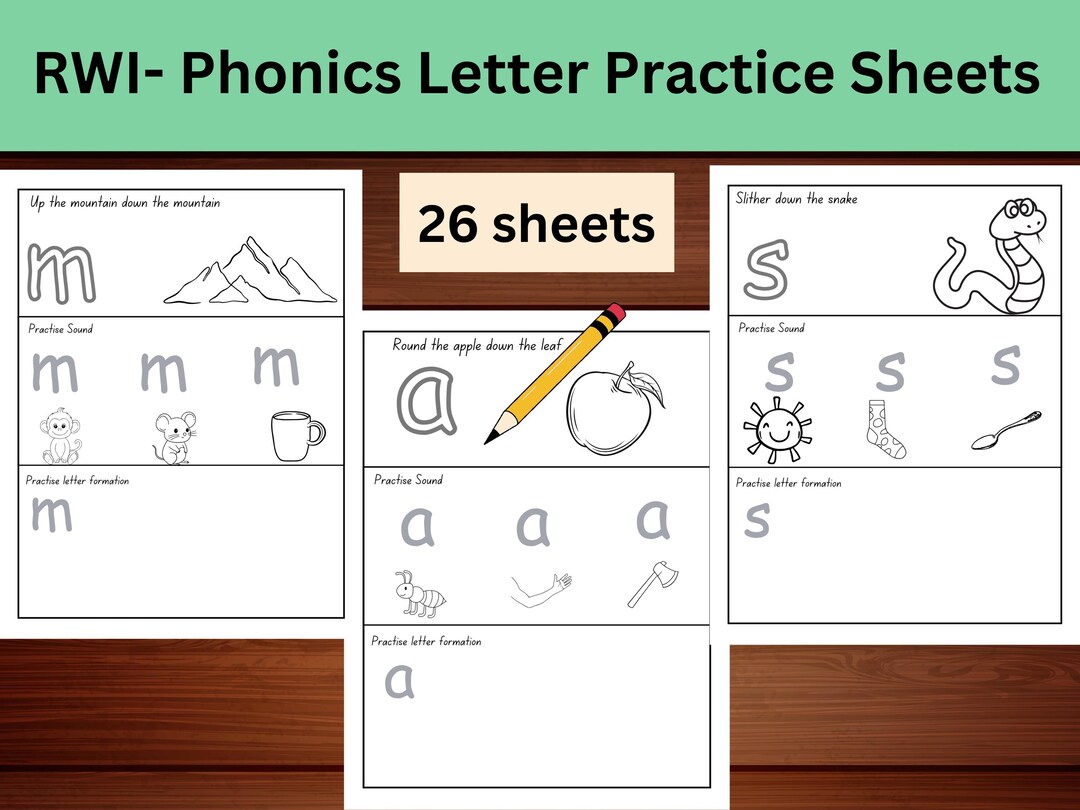 Phonics Letter Practice Phonics Worksheets for Kids Letter Formation ...