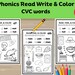 Phonics CVC Words, Early Reading, Three Letter Words, Printable ...