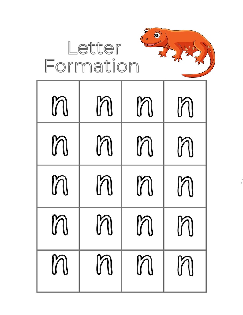 Animal Alphabet Tracing Worksheets: Preschool Letter Formation ...