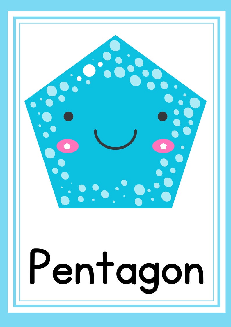 Colorful 2D Shapes Flashcards, 2D Shapes Display and Teaching ...