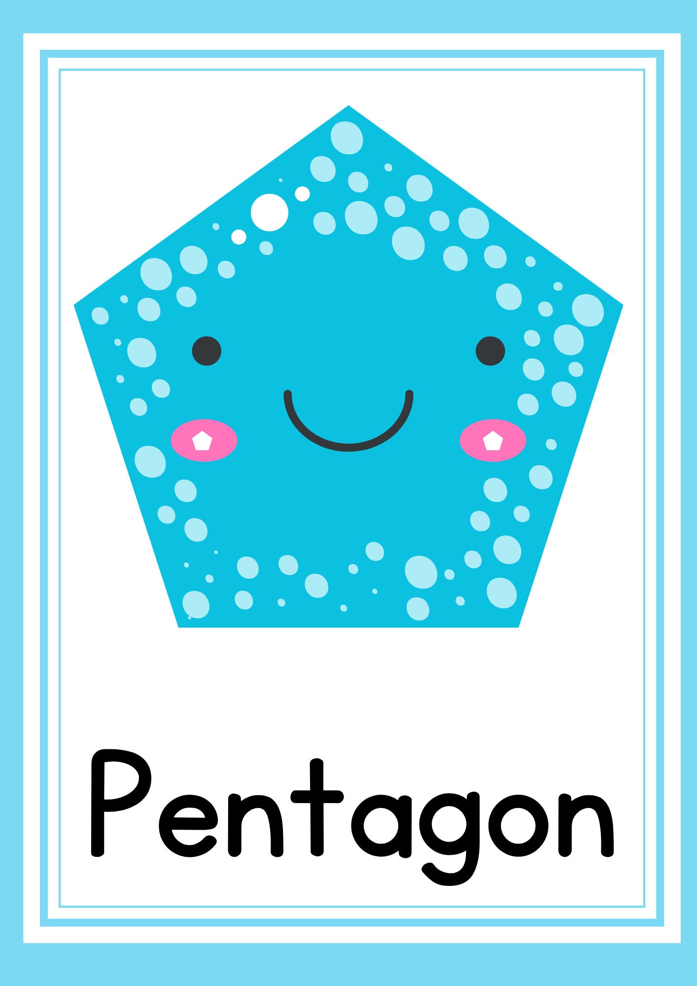 Colorful 2D Shapes Flashcards, 2D Shapes Display and Teaching ...