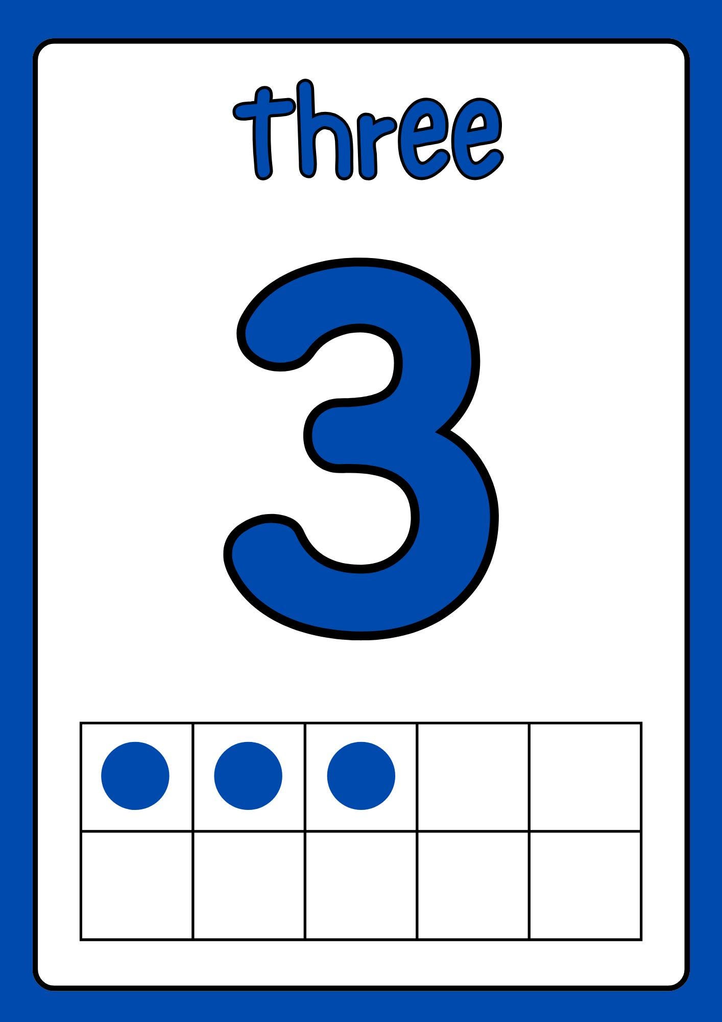 Number Flashcards: Ten Frame Cards 1-10 (printable) - Etsy
