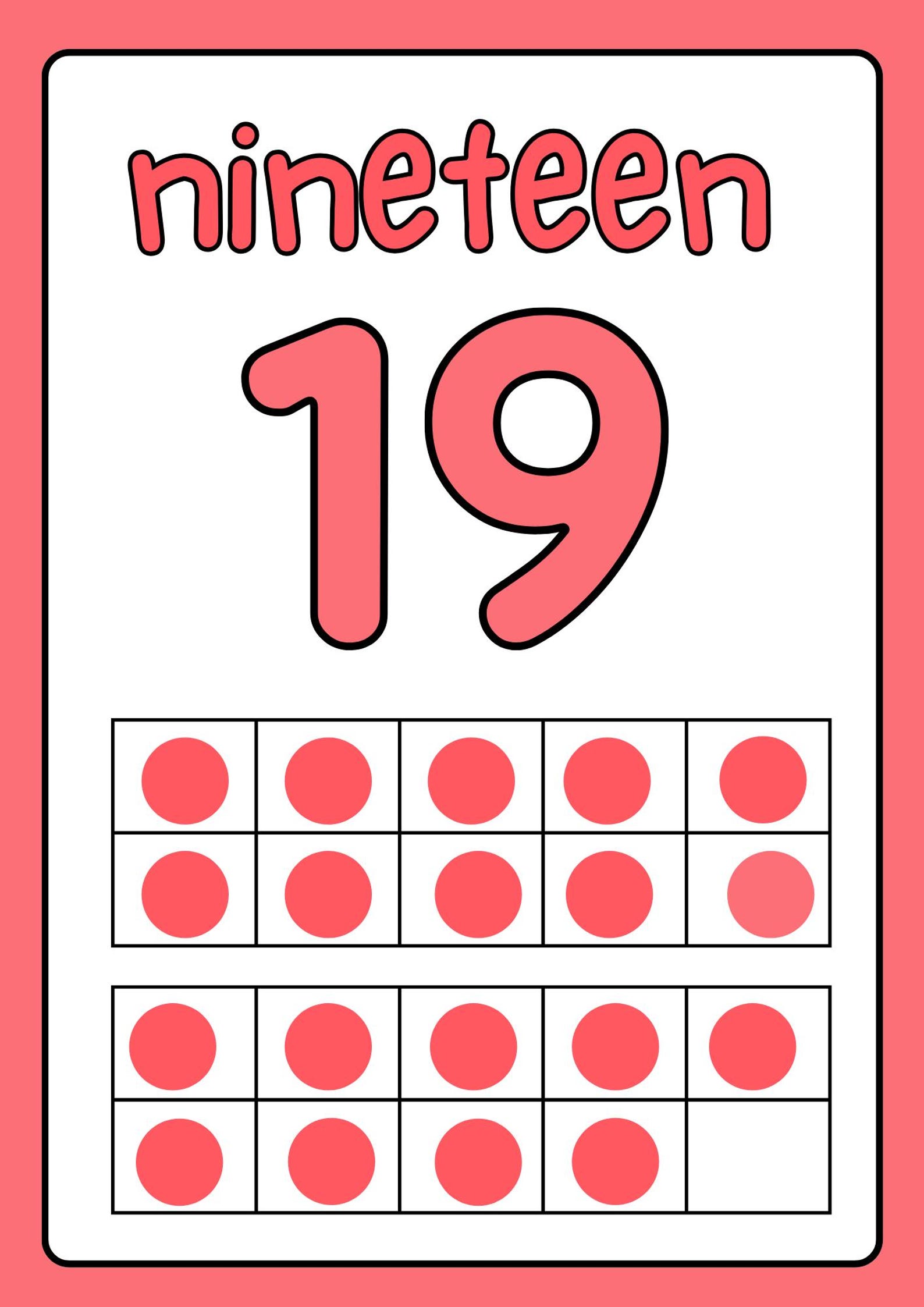 0–20 Ten Frame Number Cards | Printable Counting & Math Flashcards ...