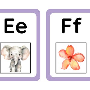 Phonics Alphabet Flashcards, Phonics Flashcards, Kids Alphabet Cards ...