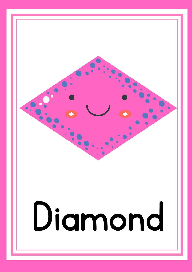 Colorful 2D Shapes Flashcards, 2D Shapes Display and Teaching ...