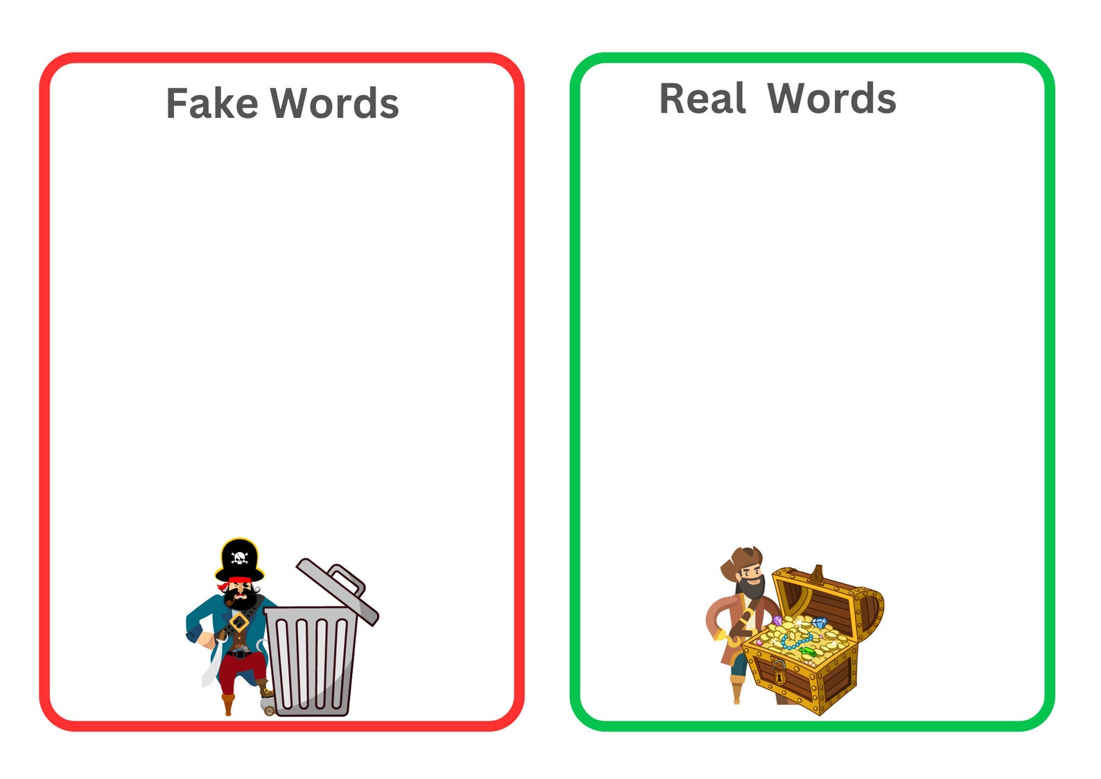 CVC Words Treasure Hunt: Phonics Reading Game (digital Download) - Etsy