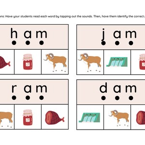 CVC Words Flash Cards Printable, CVC Words With Sound Buttons,learn to ...