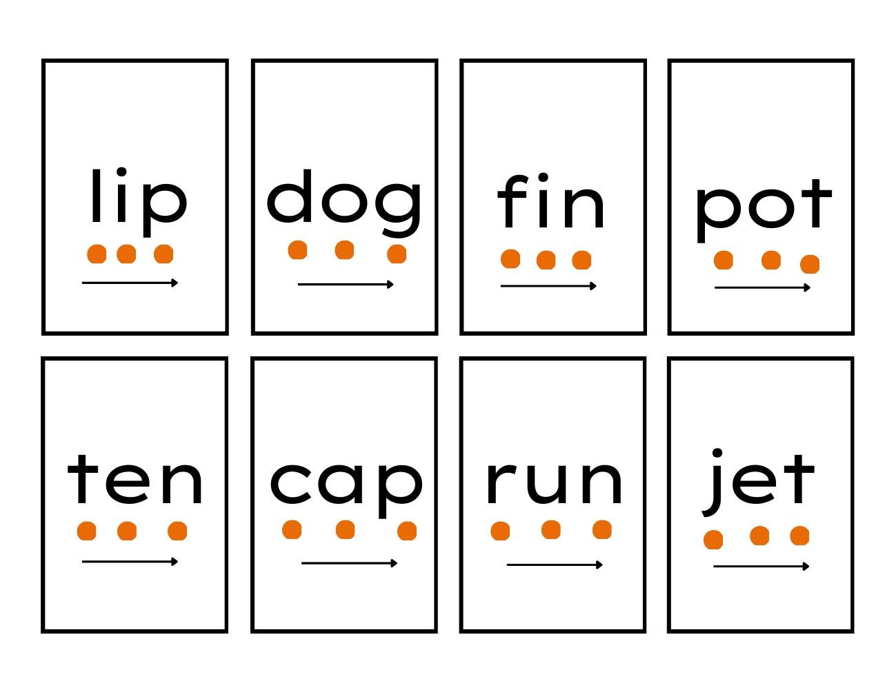 Word Matching Game Phonics Flashcards Learning to Read Homeschool ...