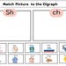 Phonics Digraph Worksheets, Digraph Matching Activity, Phonics Cut and ...