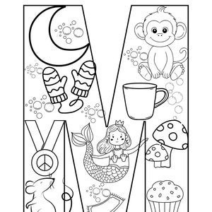Phonics Alphabet Coloring Initial Sound Coloring Pictures Preschool ...