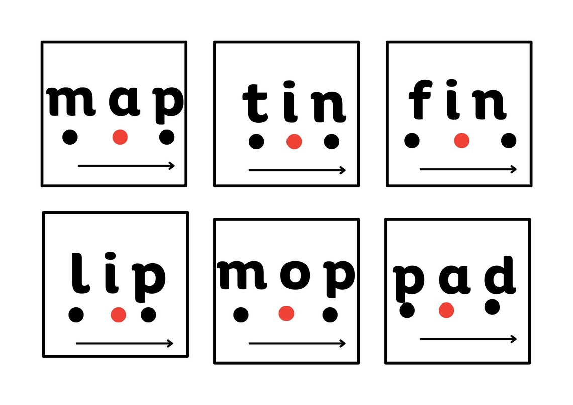 Phonics Matching Game | Reading and Matching Worksheets | Kindergarten ...