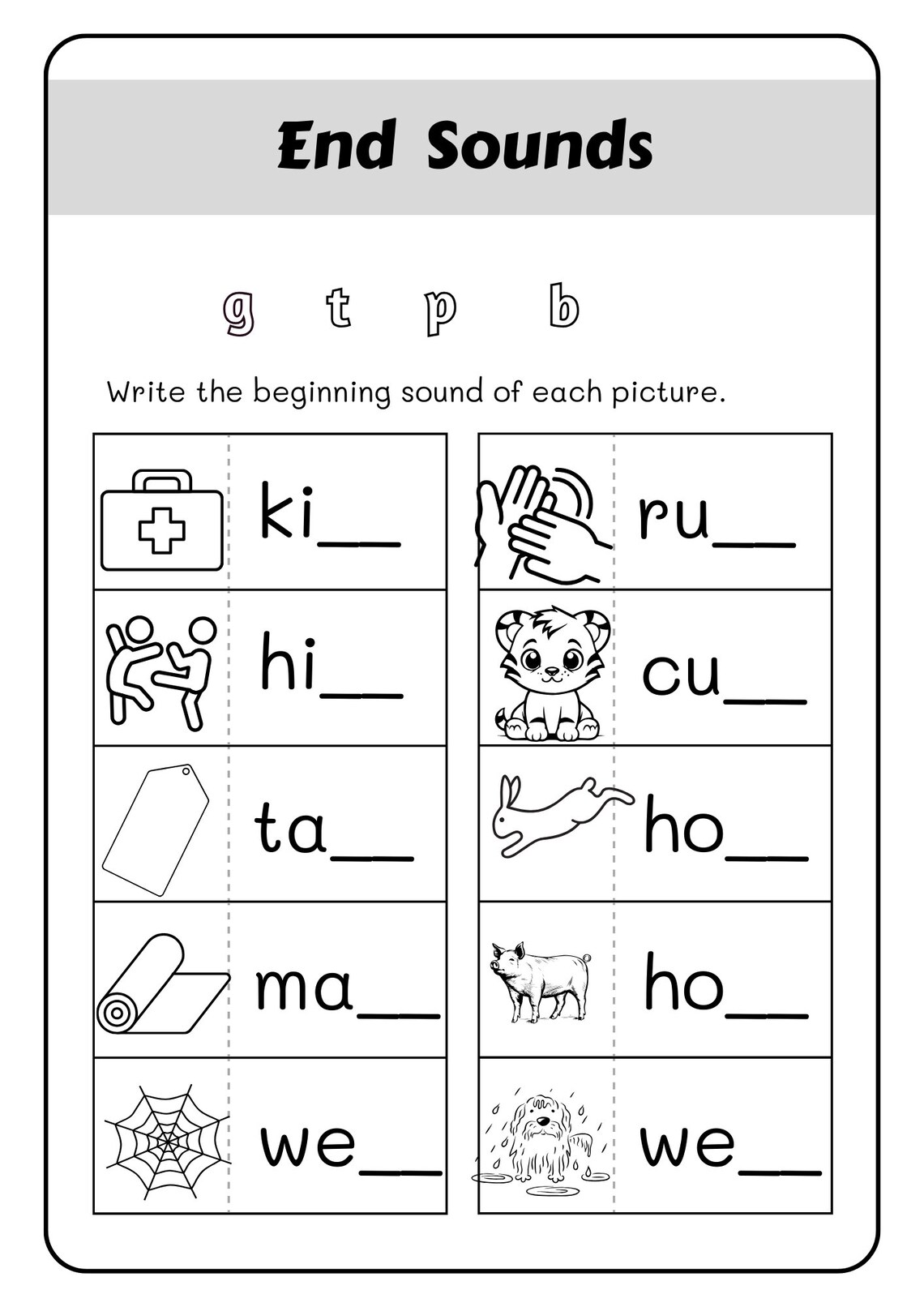 EYFS Phonics, CVC Words Worksheets Printable, Learn to Read, Phonics ...