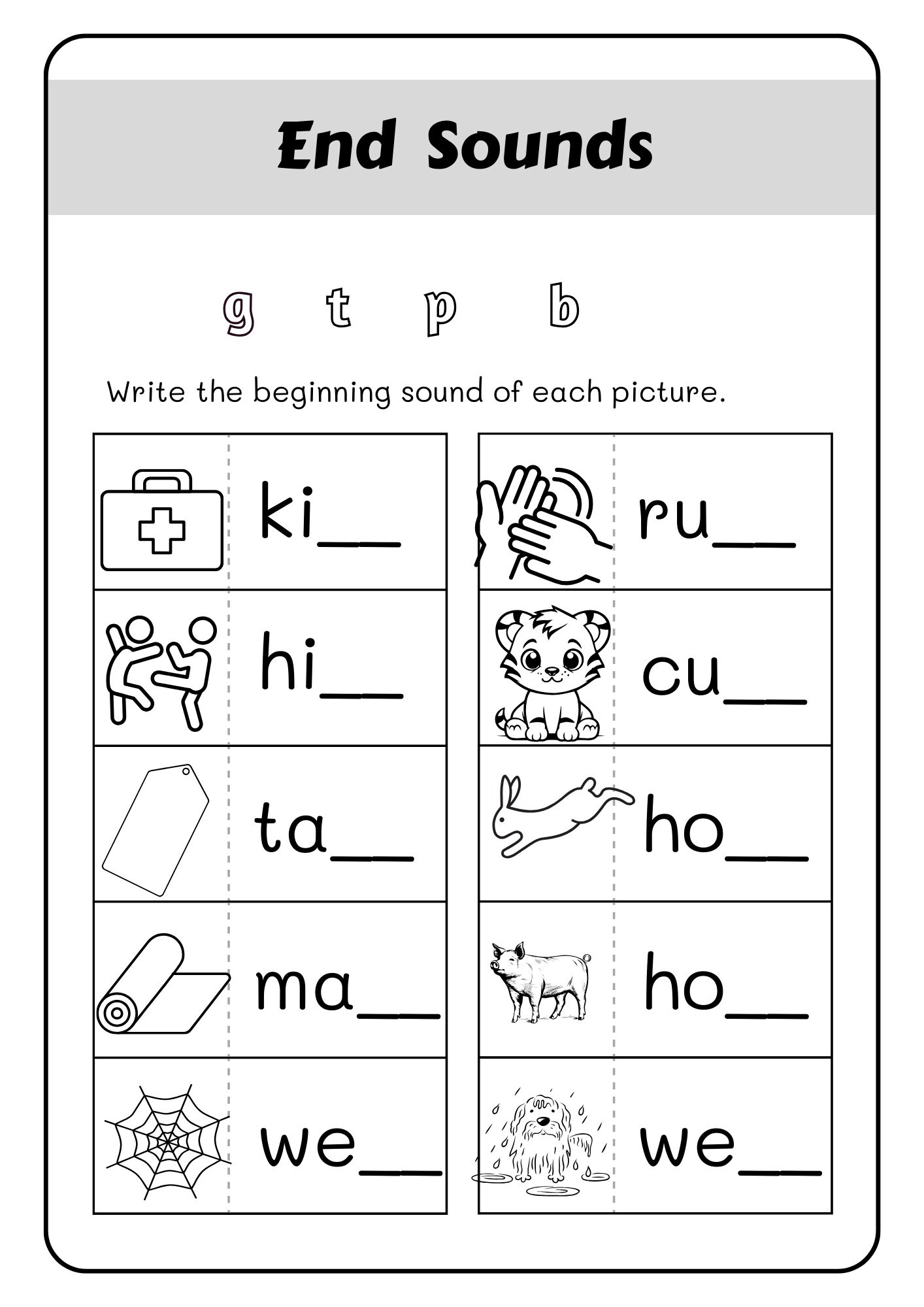 EYFS Phonics, CVC Words Worksheets Printable, Learn to Read, Phonics ...