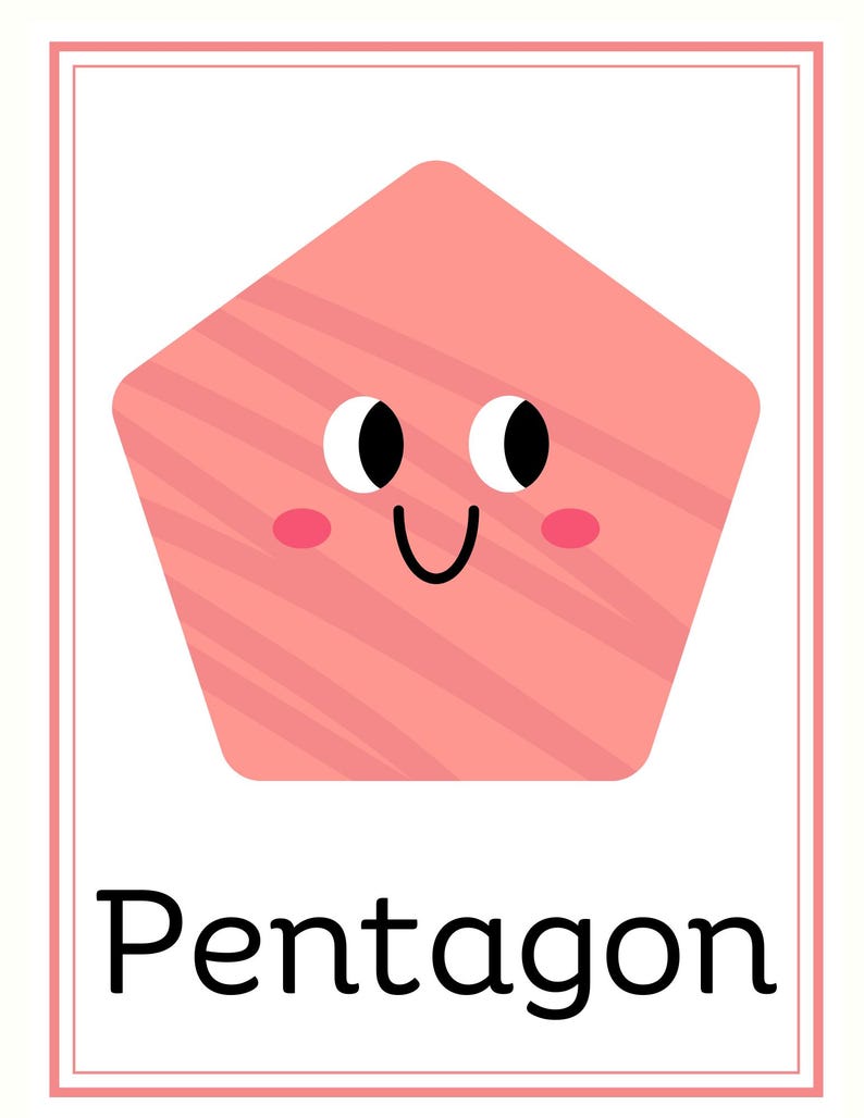 Colorful 2D Shapes Flashcards, 2D Shapes Display and Teaching ...