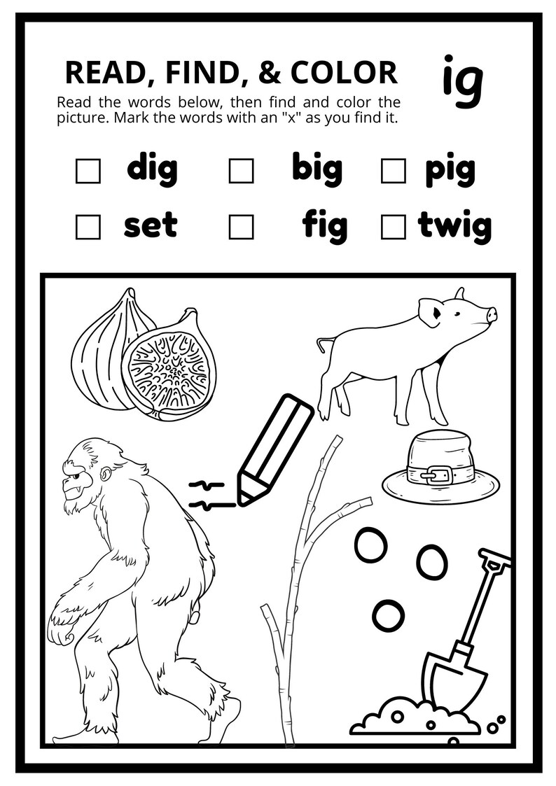 Phonics CVC Words, Early Reading, Three Letter Words, Printable ...