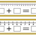 Beginner Math Addition and Subtraction Practice Mats, Printable Number ...
