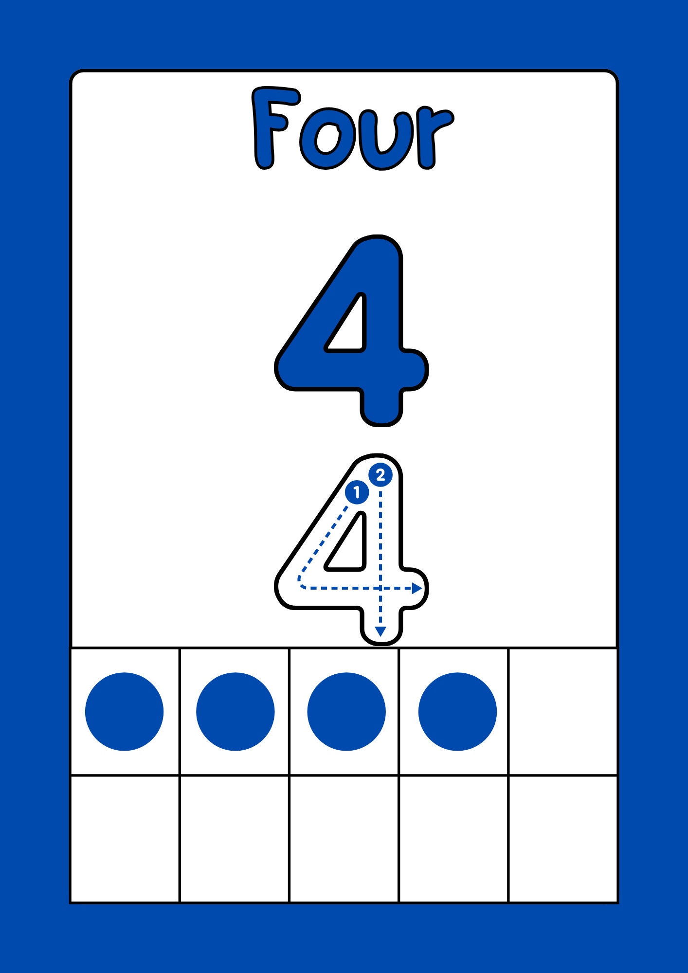 10 Number Frames Flashcards Counting Cards, Ten Frames, Printable ...