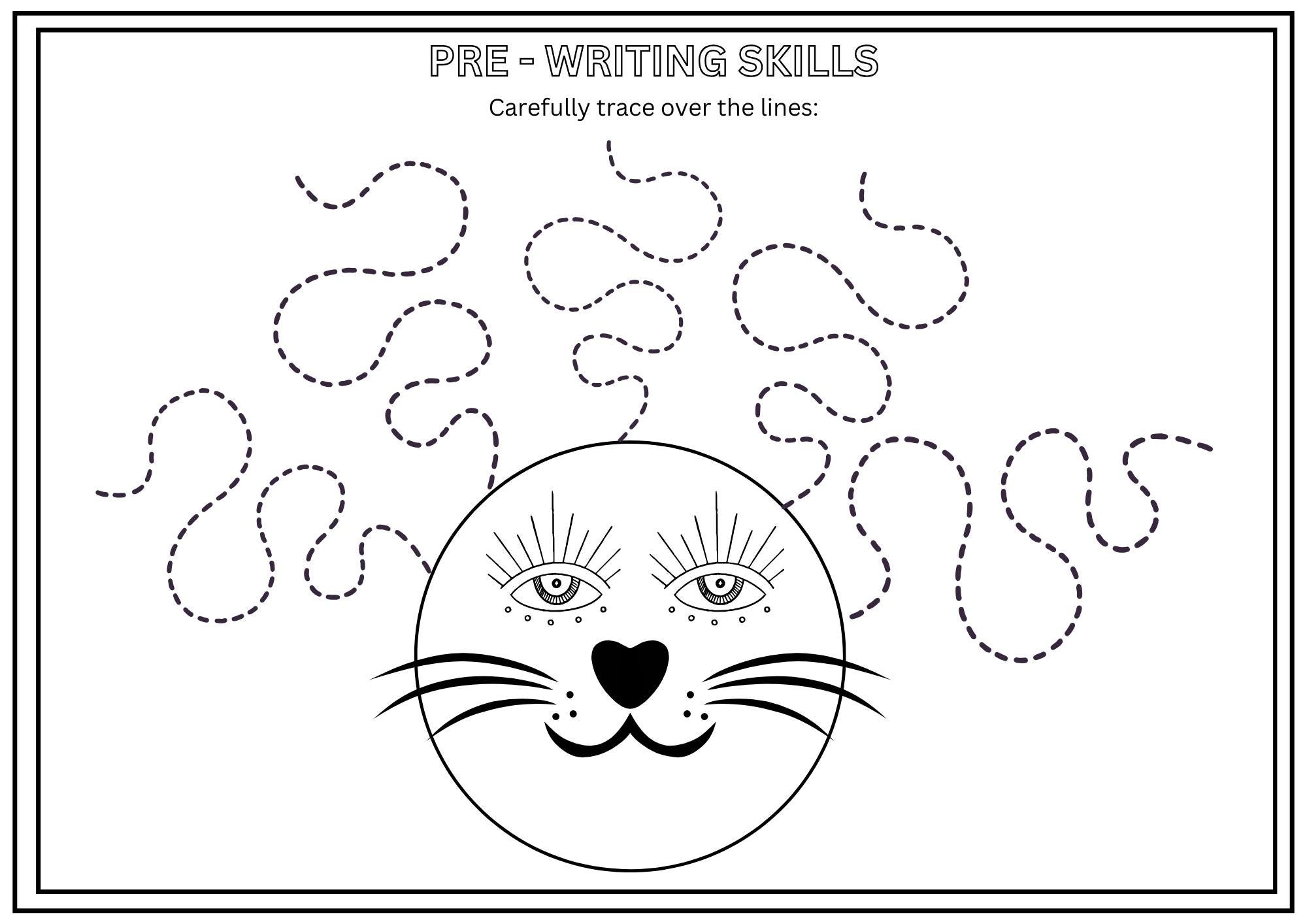 Preschool Tracing, Pre-writing Skills, Educational Activity Book ...