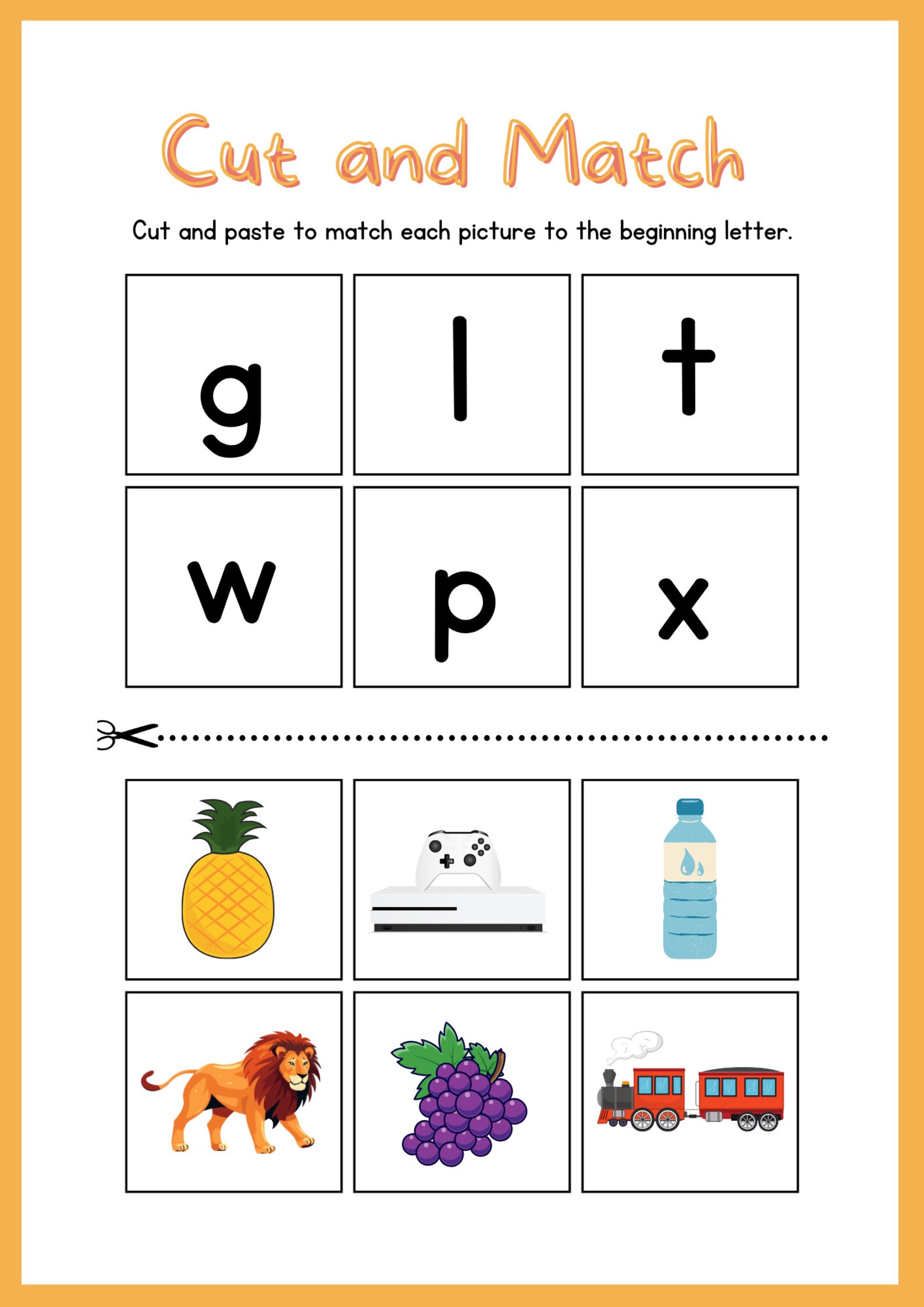 Preschool Alphabet Letter Sounds, Beginning Sound, Phonics Activities ...