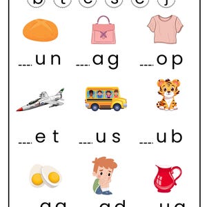 CVC Words Beginning Sound Worksheets | Phonics Practice for Early ...