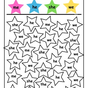 First Sight Words Flash Cards / Printable Sight Words/ Kindergarten ...