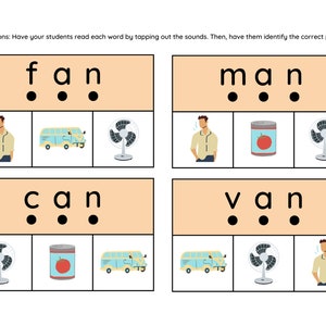 CVC Words Flash Cards Printable, CVC Words With Sound Buttons,learn to ...