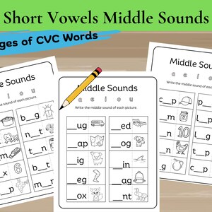 Phonics Bundle, Phonics Reading Three Letter Words, Phonics Worksheets ...