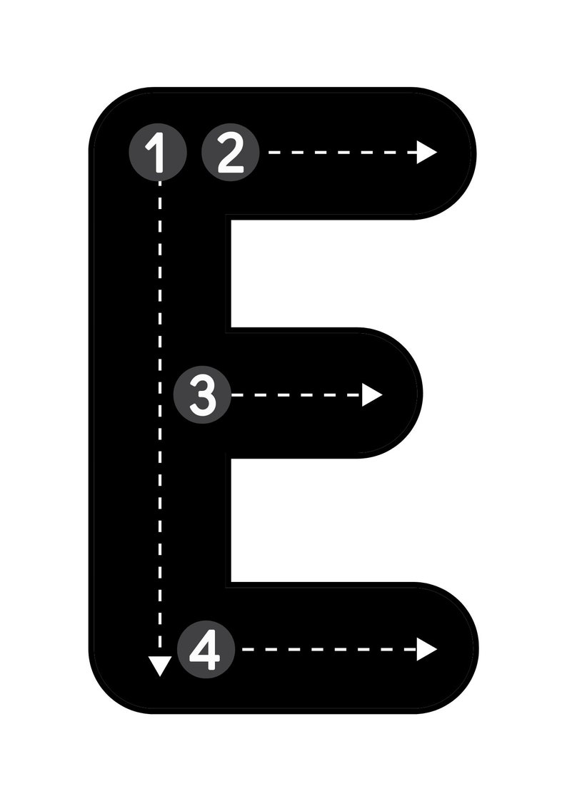 Vehicle Alphabet Tracing Set, Road Tracing Alphabet, Phonics Worksheets ...