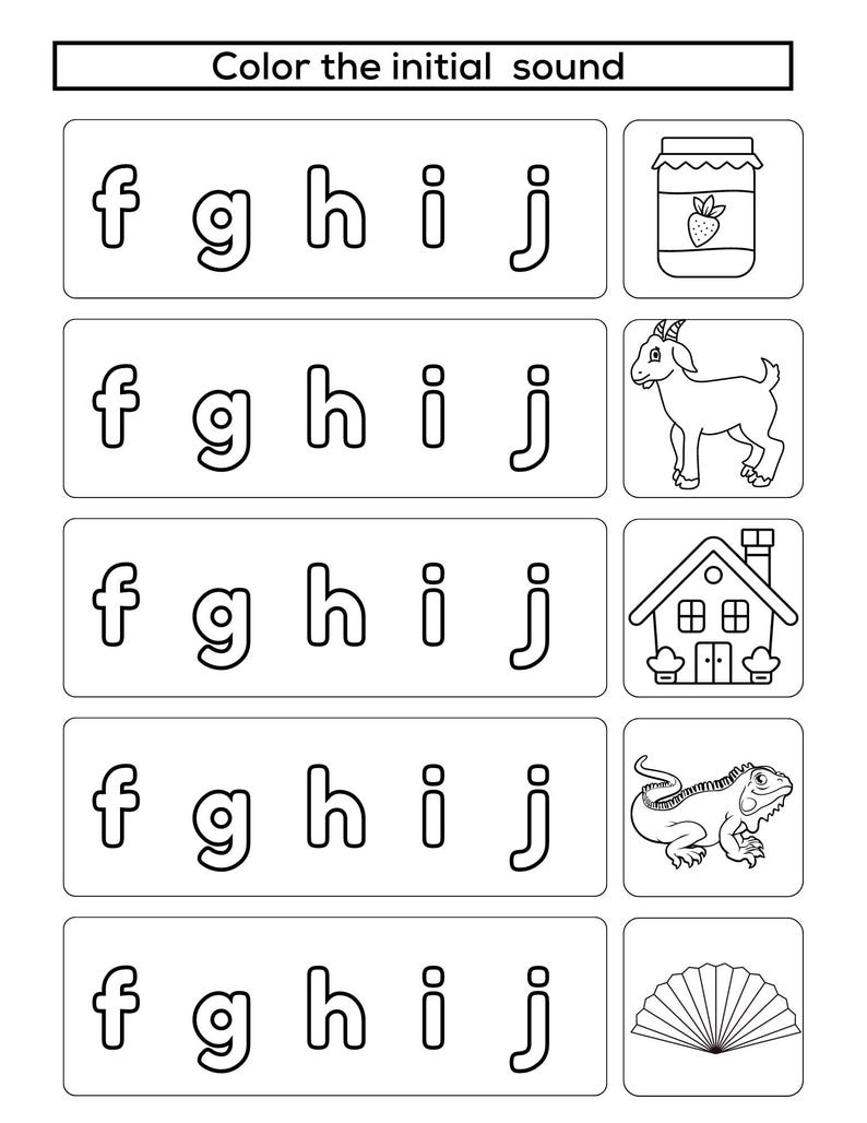 Beginning Sounds Worksheets | Phonics Worksheets for Kids |preschool ...