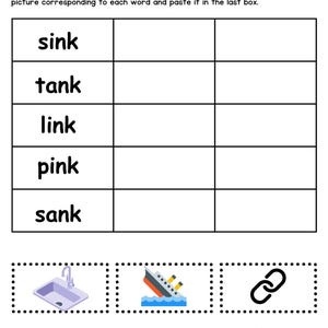 Printable Phonics Digraph Worksheets, Kindergarten Phonics Activities ...