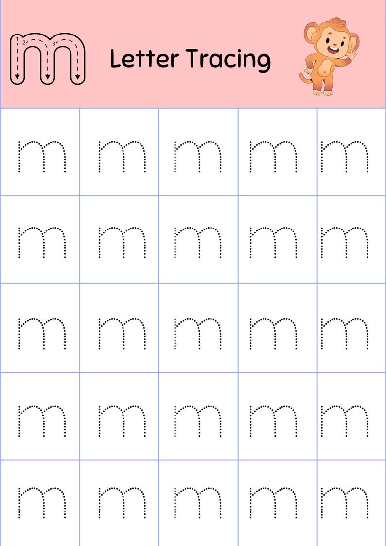 Phonics Lowercase Alphabet Tracing Sheets Kids Educational Tracing ...