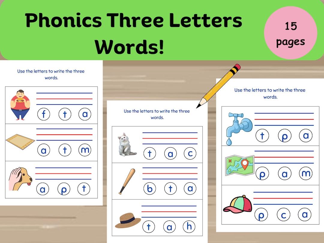 Phonics CVC Words, CVC Words Writing, Phonics Game Worksheets ...