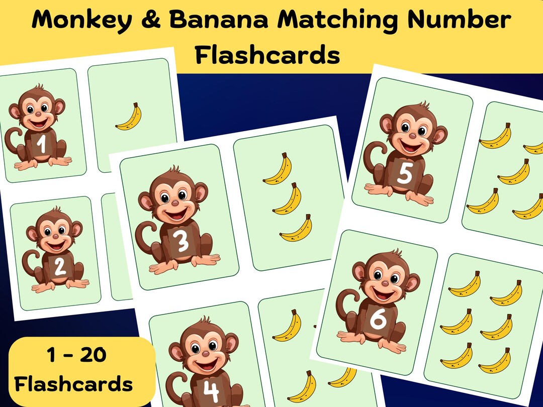 1-20 Number Flashcards, Number Tracing, Number Matching Cards, Pre ...