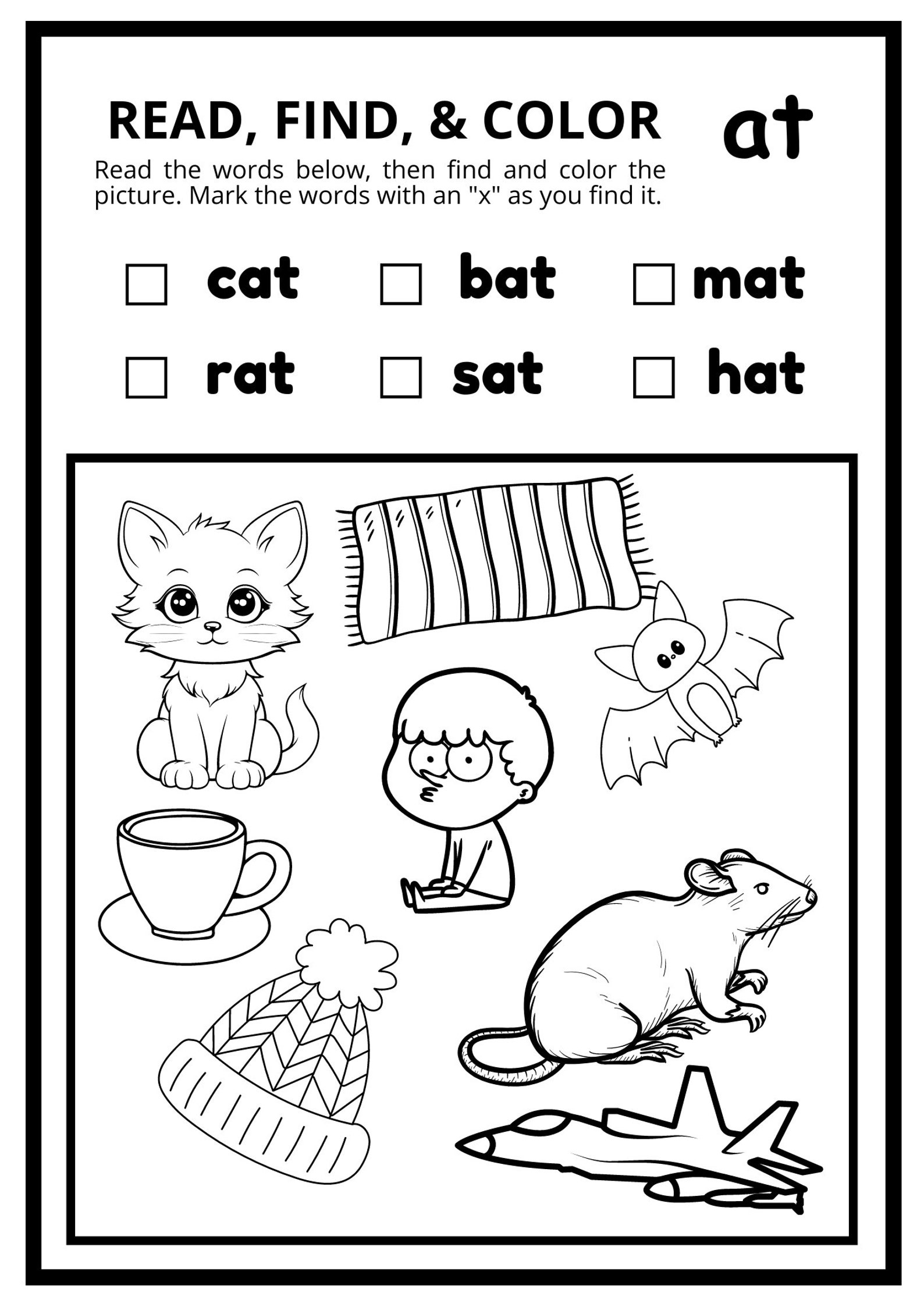 Phonics CVC Words, Early Reading, Three Letter Words, Printable ...
