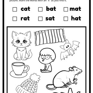 Phonics CVC Words, Early Reading, Three Letter Words, Printable ...
