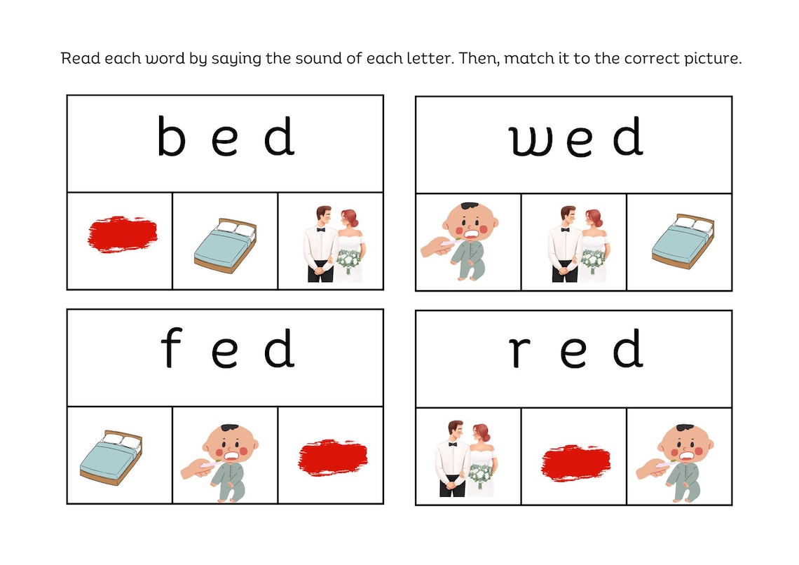 CVC Words Flash Cards Printable, CVC Words With Sound Buttons,learn to ...