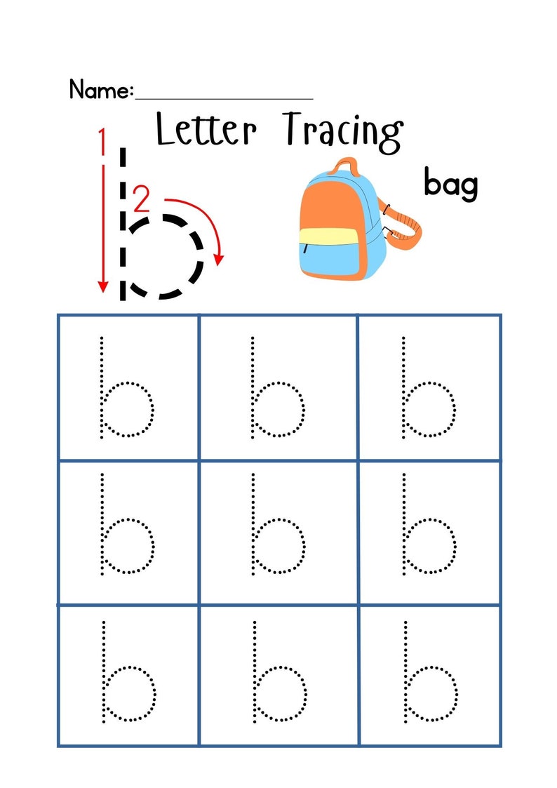 A-Z Letter Tracing Lowercase Printable Alphabet Tracing - Etsy
