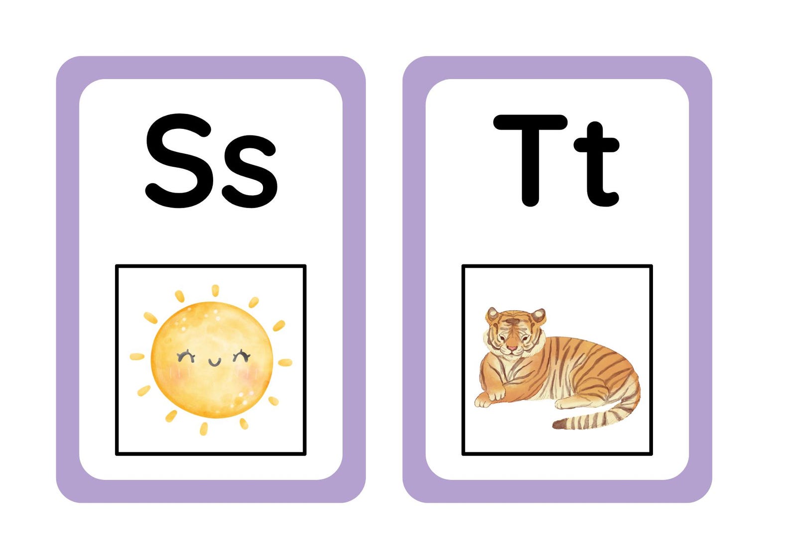 Alphabet Flashcards, Educational Flashcards, Kids Alphabet Cards ...