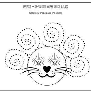 Preschool Tracing, Pre-writing Skills, Educational Activity Book ...