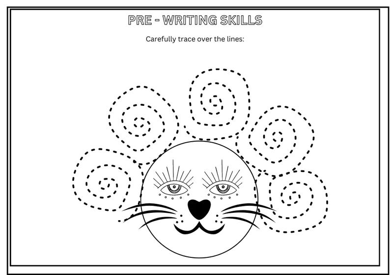 Preschool Tracing, Pre-writing Skills, Educational Activity Book ...