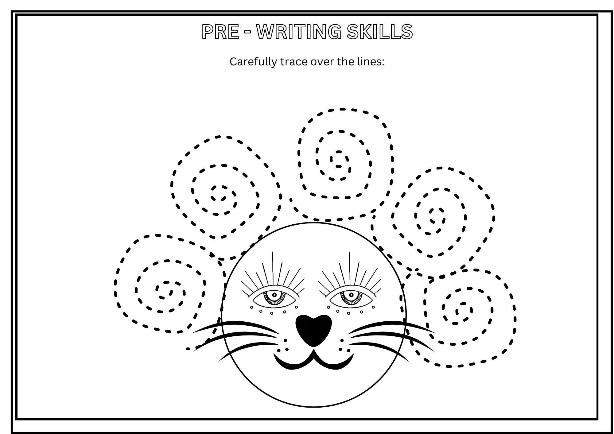 Preschool Tracing, Pre-writing Skills, Educational Activity Book ...