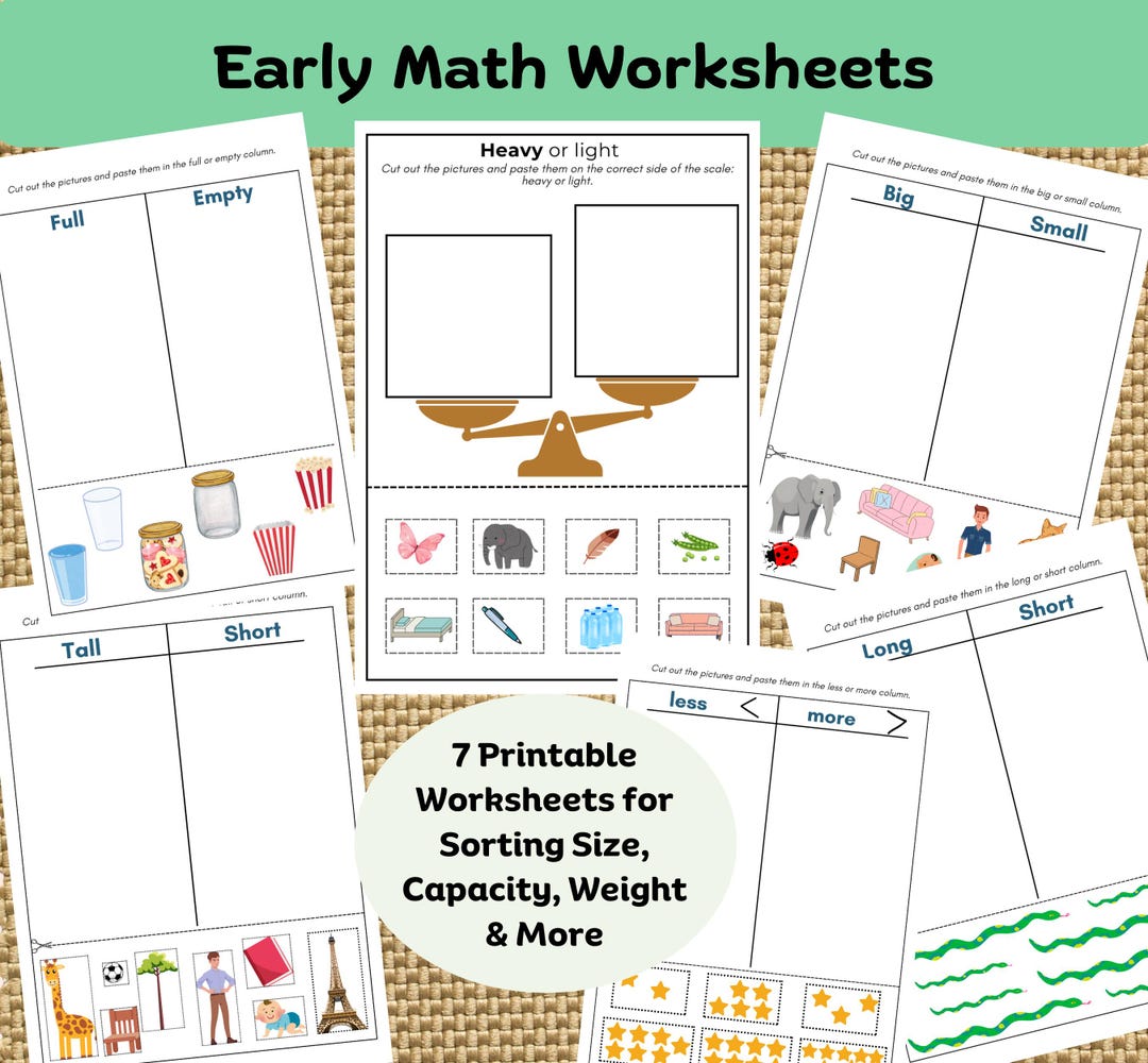 Cut and Paste Activities for Preschool | 6 Printable Worksheets for ...